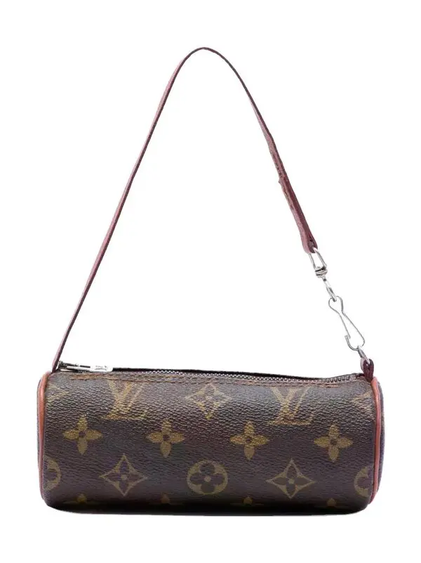 LOUIS VUITTON Monogram Canvas Papillon Pochette Handbag - Brown