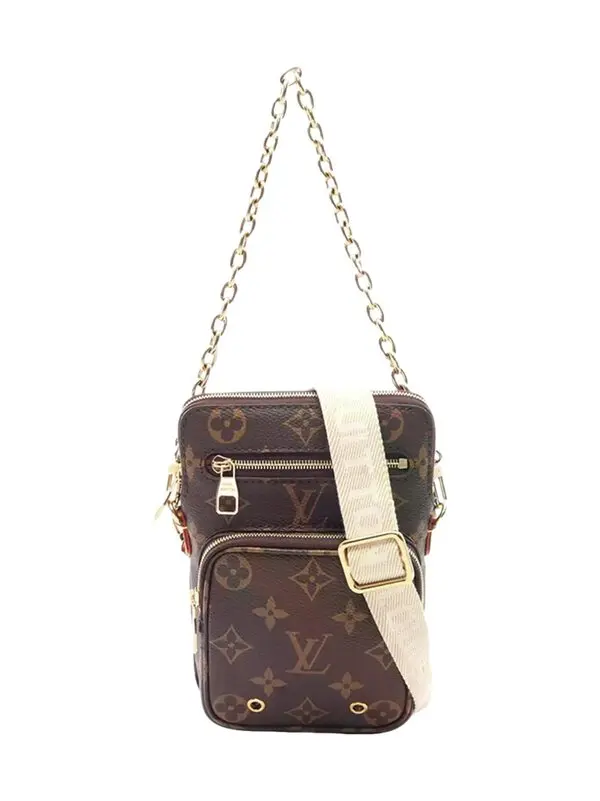 LOUIS VUITTON Monogram Utility Phone Sleeve Satchel - Brown