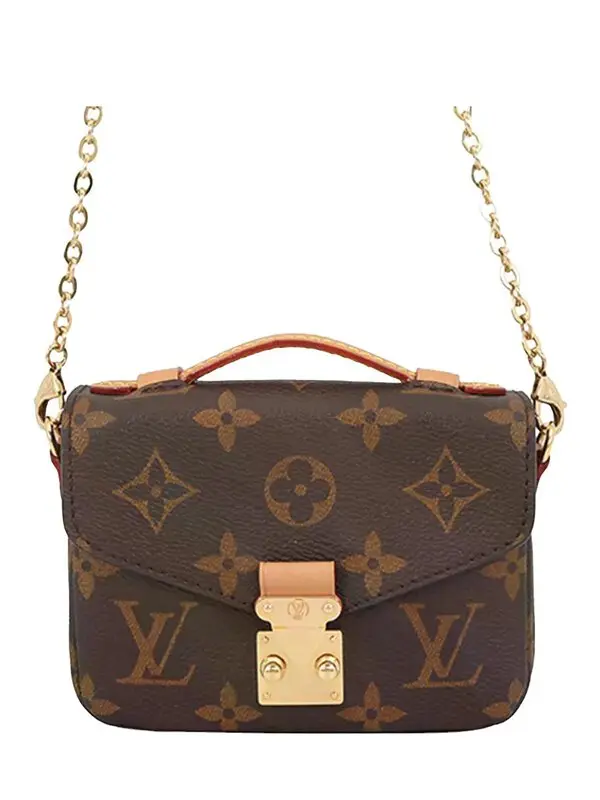 LOUIS VUITTON Monogram Micro Métis Satchel - Brown