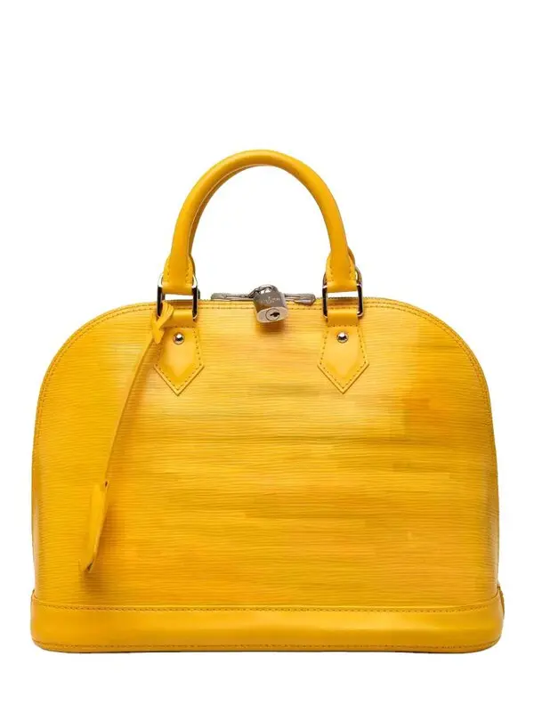LOUIS VUITTON Epi Alma Pm Handbag - Yellow