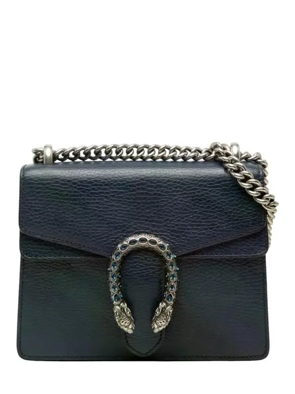 Gucci Dionysus Small Leather Crossbody Bag - Blue