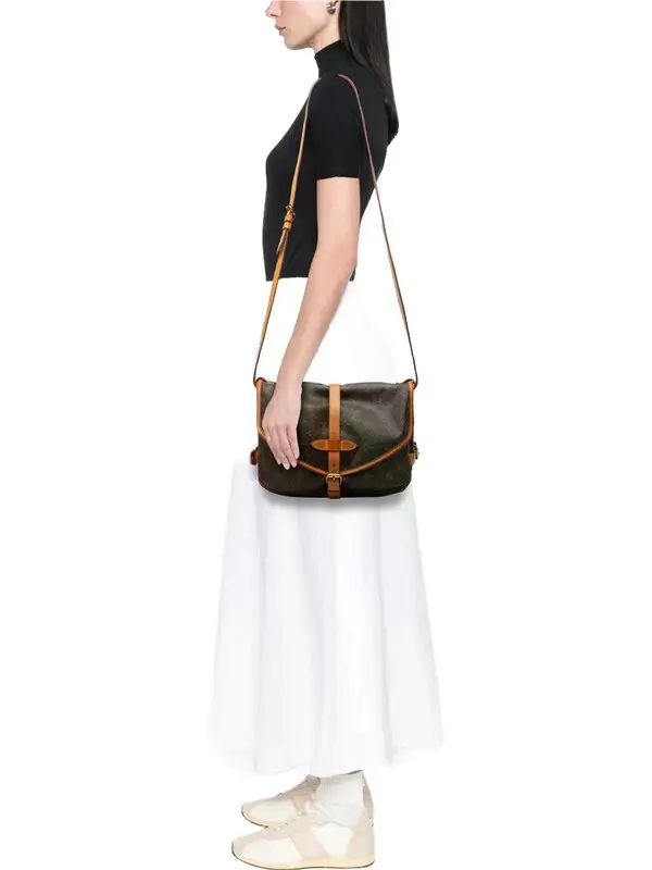 LOUIS VUITTON Monogram Saumur 30 Bag - Brown