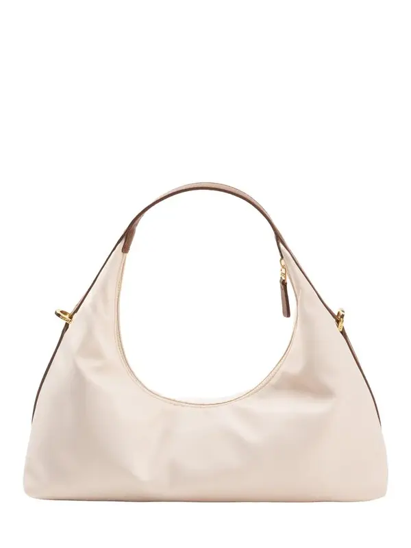 ELLEME Le Nylon Small Hobo Bag - Beige/cognac