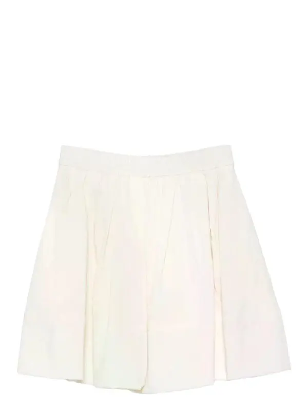 ODEEH Pleated Mini Skirt - Neutrals