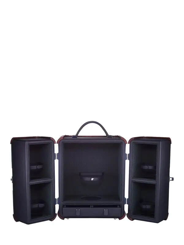THE MARTHA, BY BACCARAT Oak Louxor Octogone Trunk - Clear
