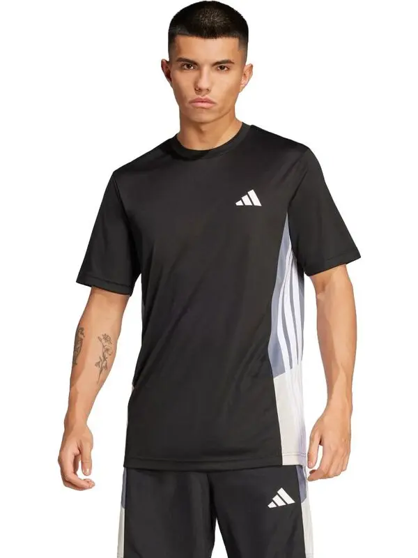 Adidas Train Essentials Seasonal Colorblock Tee - Black