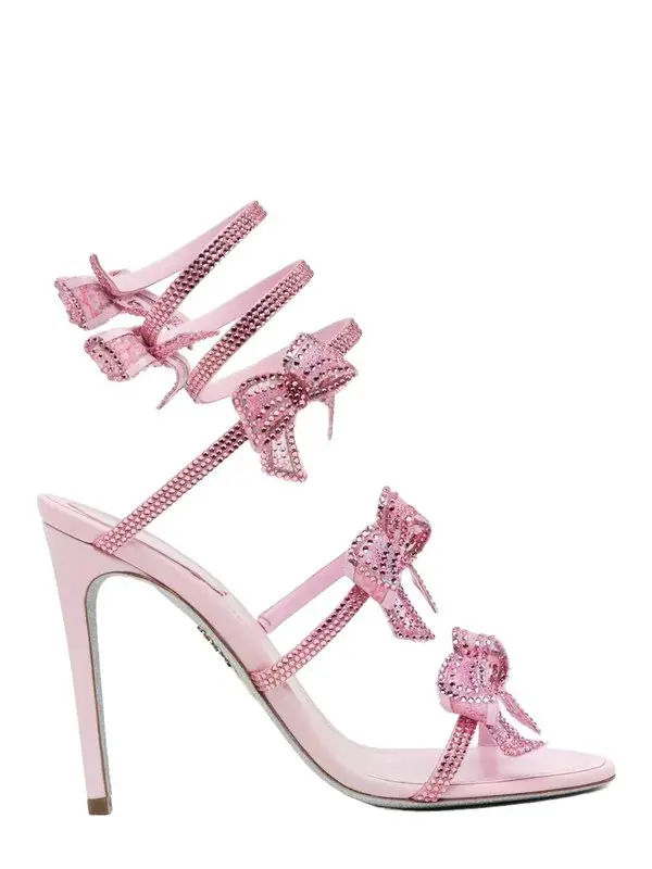 Rene Caovilla 100mm Crystal-embellished Sandals - Pink