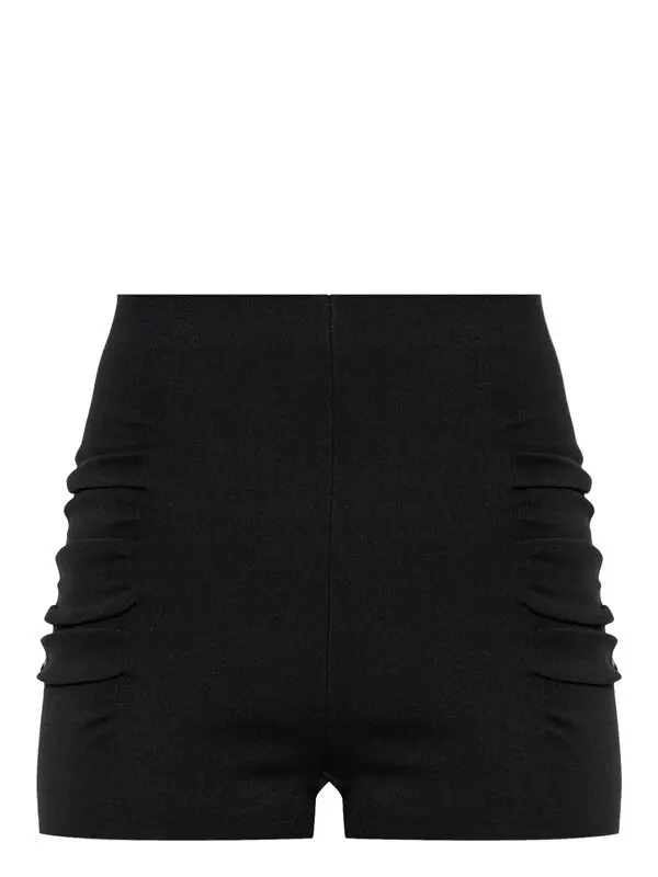 Alexander Wang High-waisted Ruched Shorts - Black