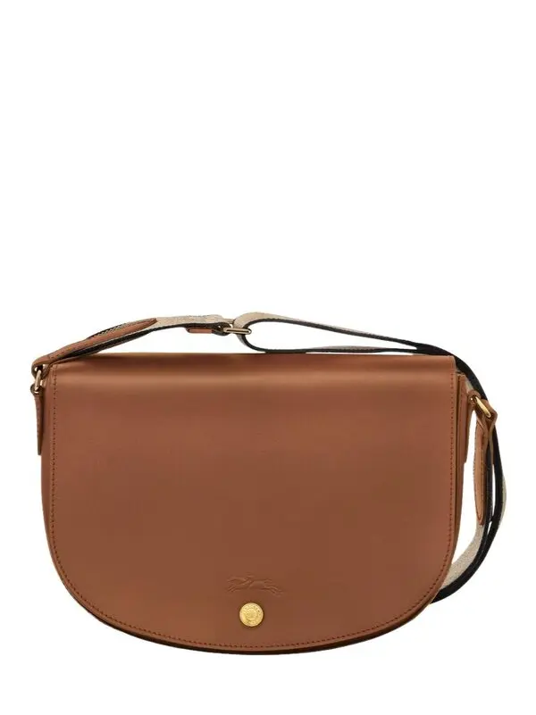 Longchamp Leather Shoulder Bag - Cognac