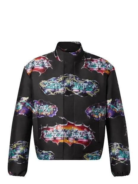 LOUIS VUITTON Graffiti Print Blouson Jacket - Multicolor