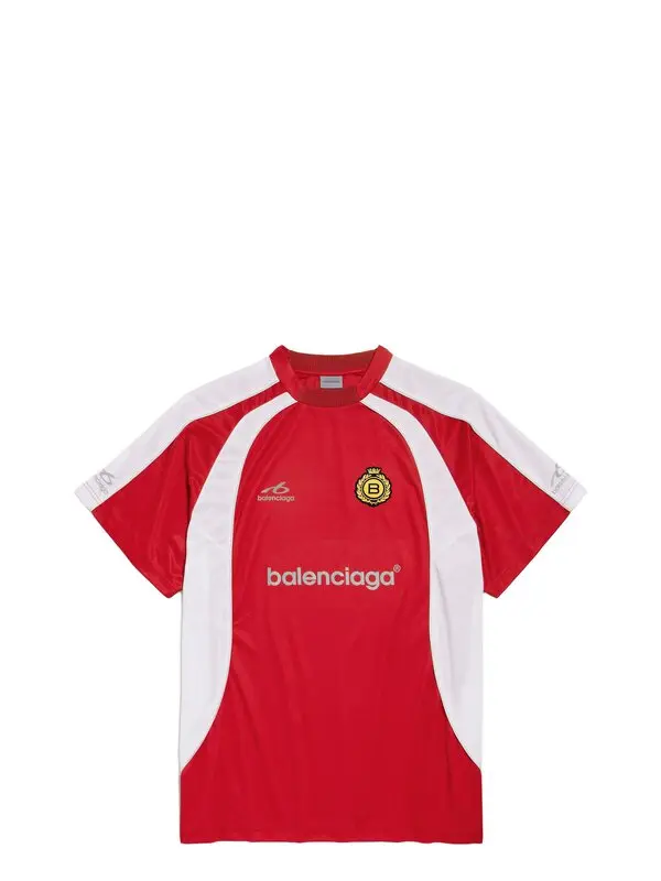 Balenciaga Soccer Oversized T-shirt - Red