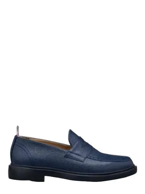 Thom Browne Leather Classic Penny Loafer - Navy Blue
