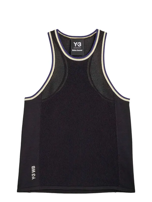 ADIDAS BY WALES BONNER Y-3 Cotton-blend Knit Tank Top - Black