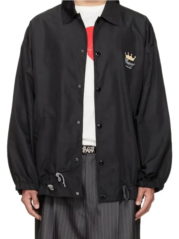 MAGLIANO Logo Embroidered Casual Jacket - Black