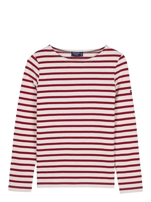 Saint James Long Sleeve Striped T-shirt - Pink