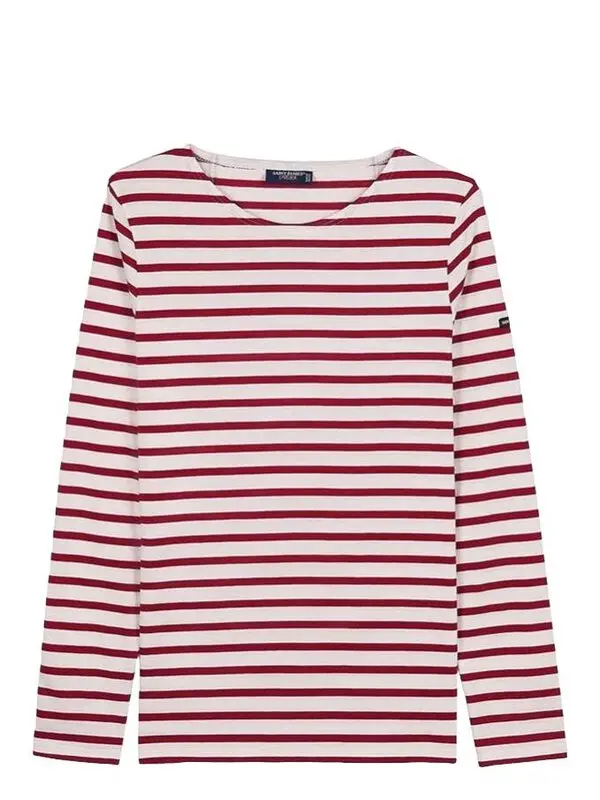 Saint James Long-sleeve Striped T-shirt - White
