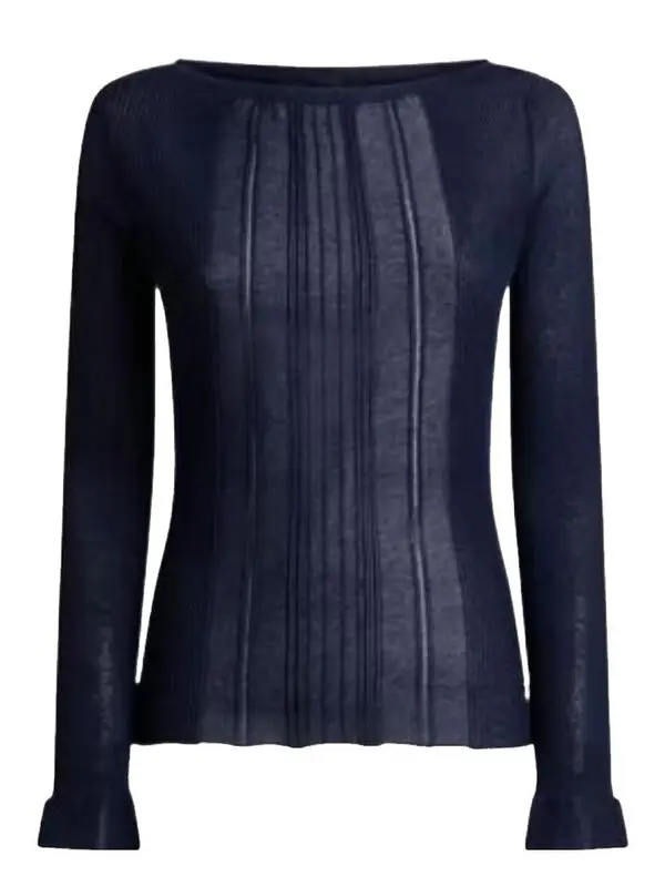 Etro See-through Jacquard Jumper - Blue