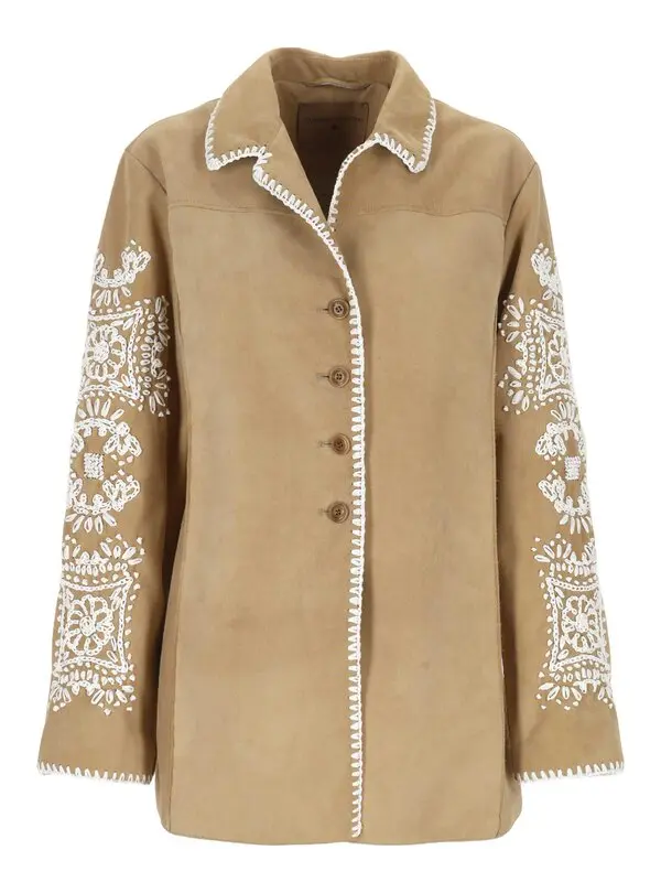 Ermanno Scervino Embroidered Single-breasted Jacket - Nude