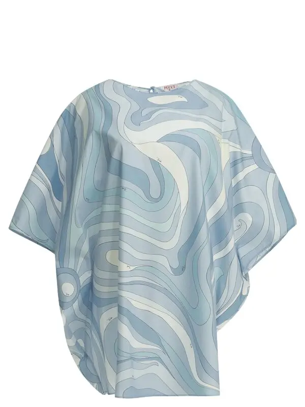 Emilio Pucci Marmo Printed Kaftan Dress - Green