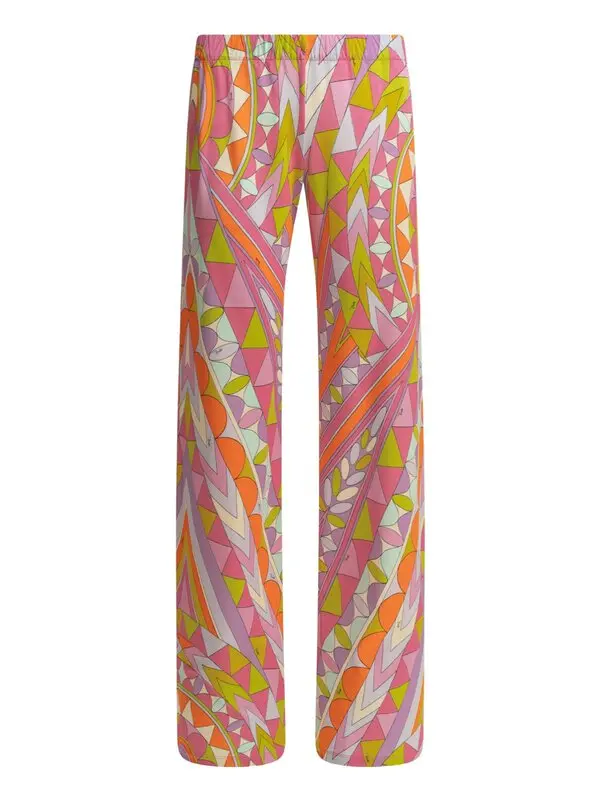 Emilio Pucci Manuba Printed Jersey Pants - Pink