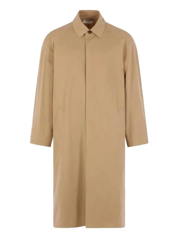 THE ROW Button Detailed Long Coat - Nude