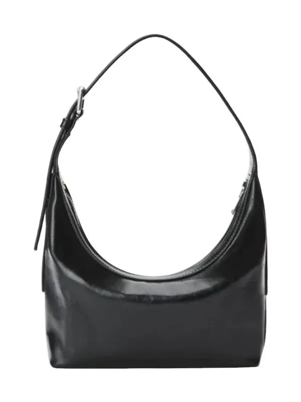 Alexander Wang Small Hobo Bag With Raised Logo Detail - Black