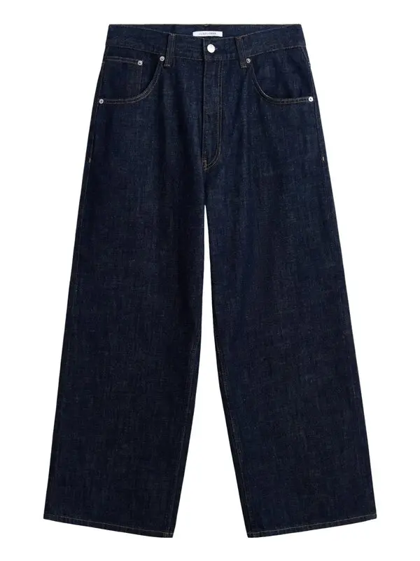 SUNFLOWER Super Wide Belt Loop Jeans - Black