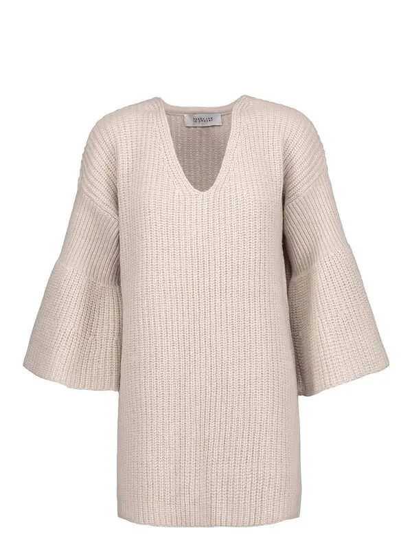 Derek Lam 10 Crosby Cable Knit Wool Sweater - Taupe