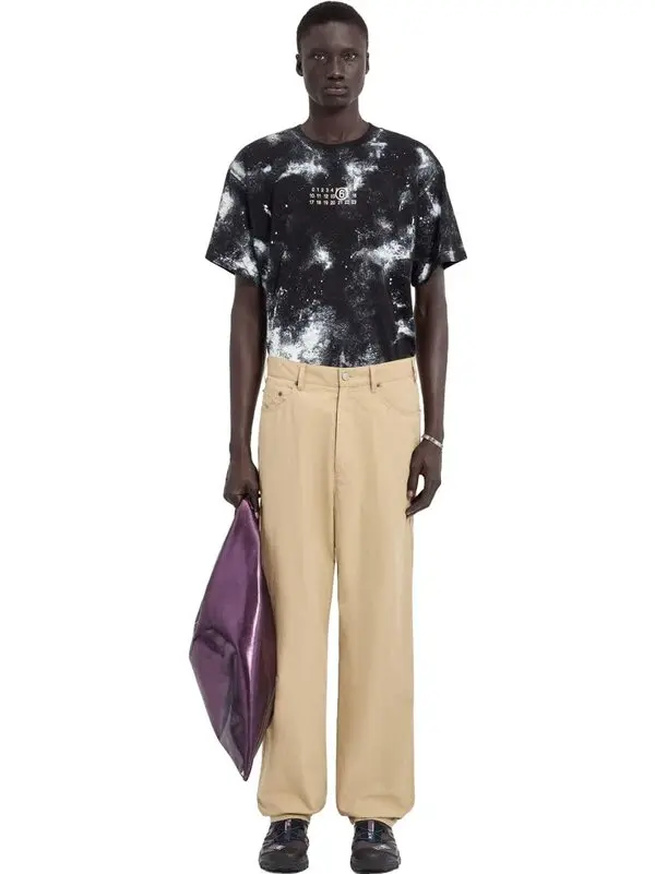 MAISON MARGIELA Wide-leg Cotton Trench Trousers - Beige