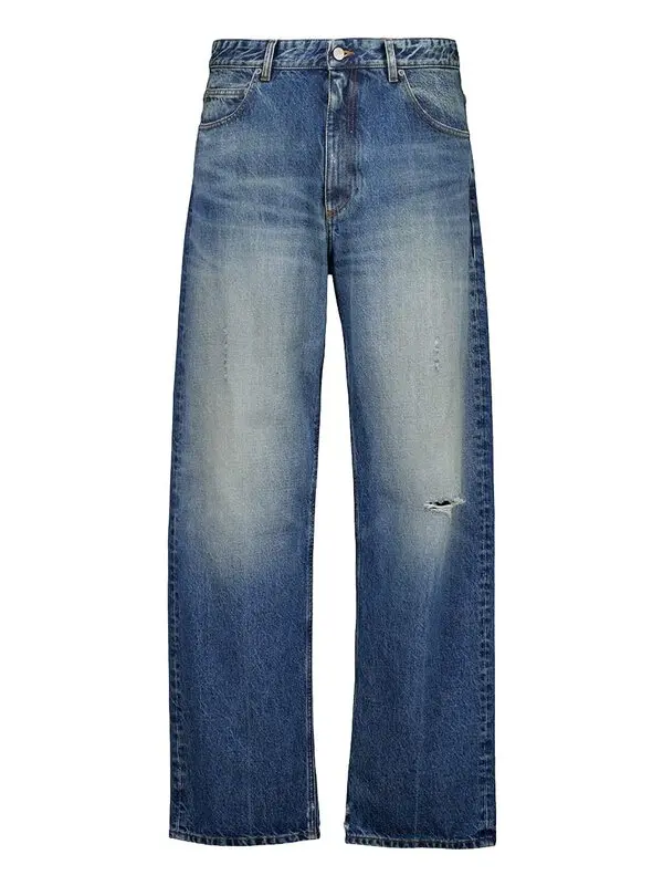 MAISON MARGIELA Distressed Straight-leg Jeans - Blue