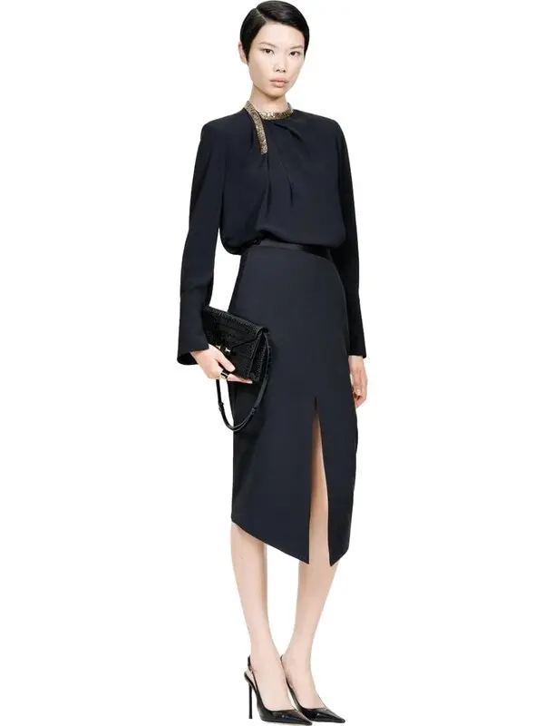 TOM FORD Midi Pencil Skirt - Black
