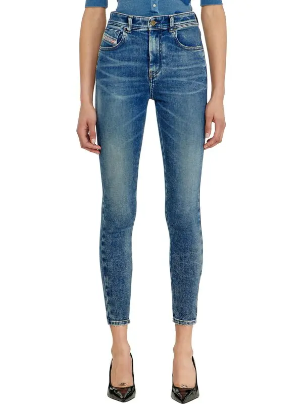 DIESEL® Slandy-high 1984" High-waisted Skinny Jeans - Blue