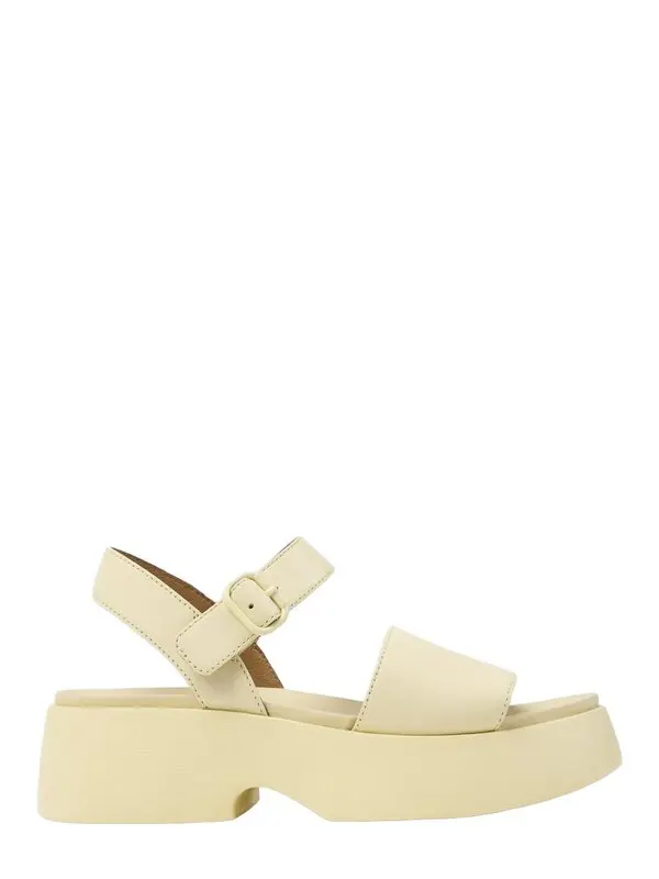 Camper Heeled Sandals - Yellow