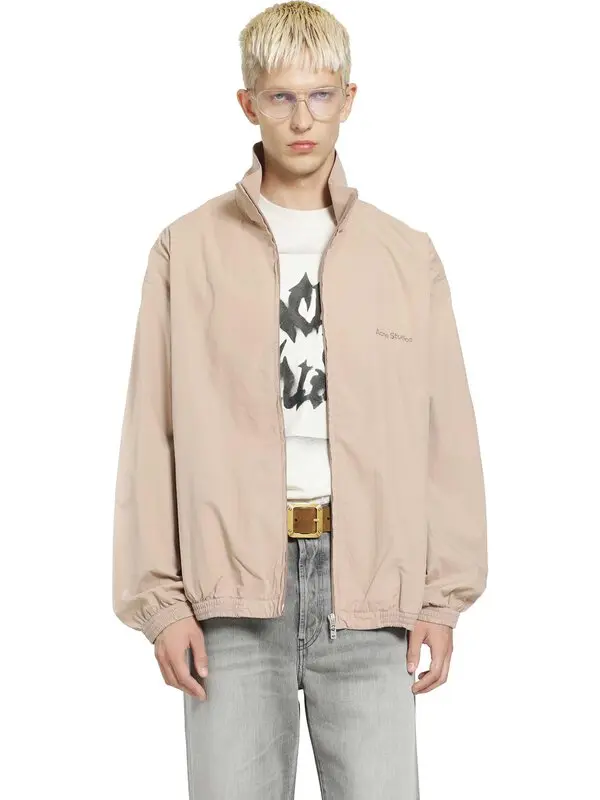 Acne Studios Washed Logo Jacket - Beige