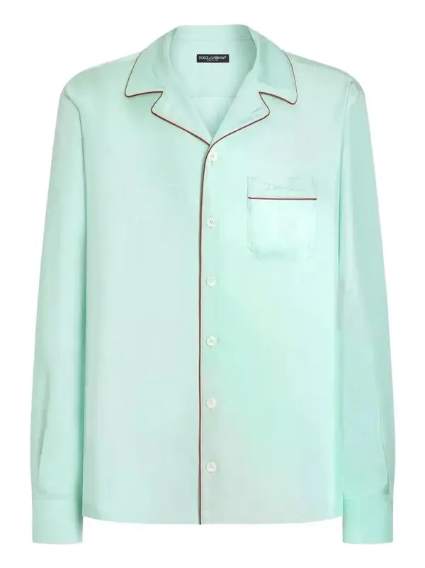 Dolce & Gabbana Vanity Silk Shirt - Blue