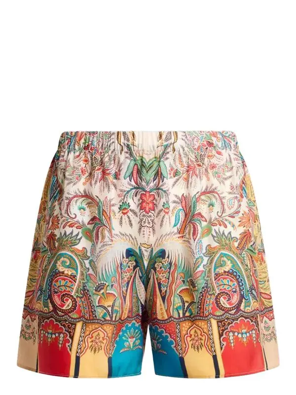 Etro Silk Mini Short - Neutrals