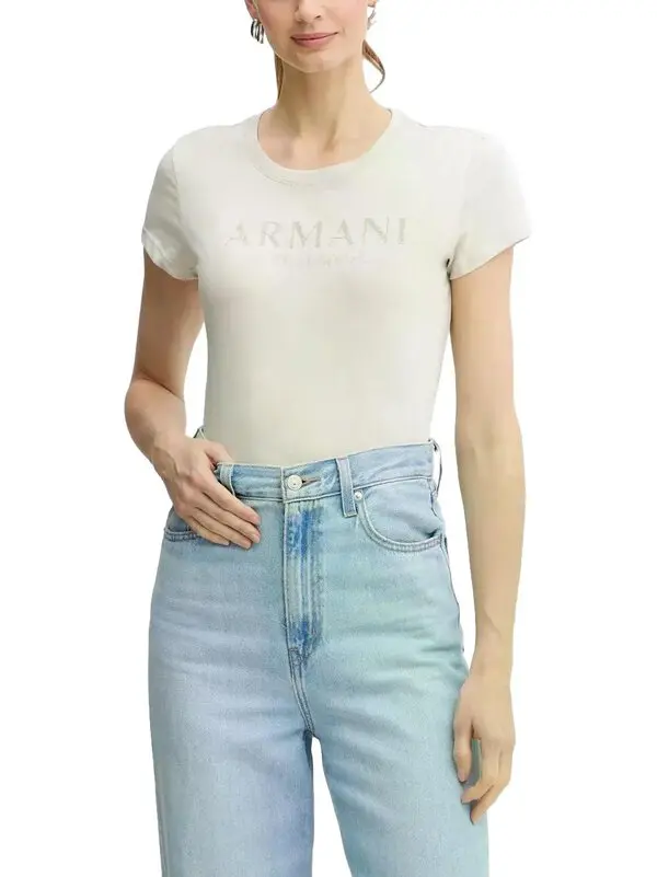 Armani Exchange Logo Lettering T-shirt - Neutrals