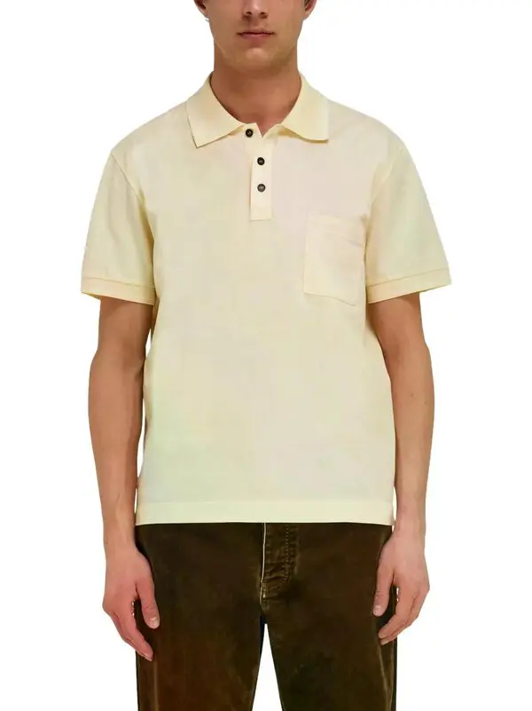 FERRAGAMO Gancini Polo Shirt - Yellow