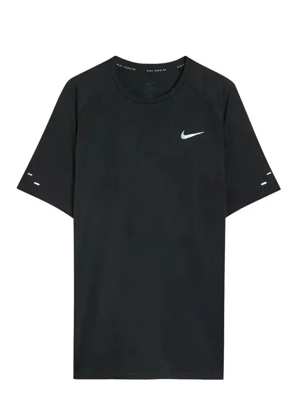 Nike Stride Dri-fit Adv Logo-print Raglan-sleeve T-shirt - Black