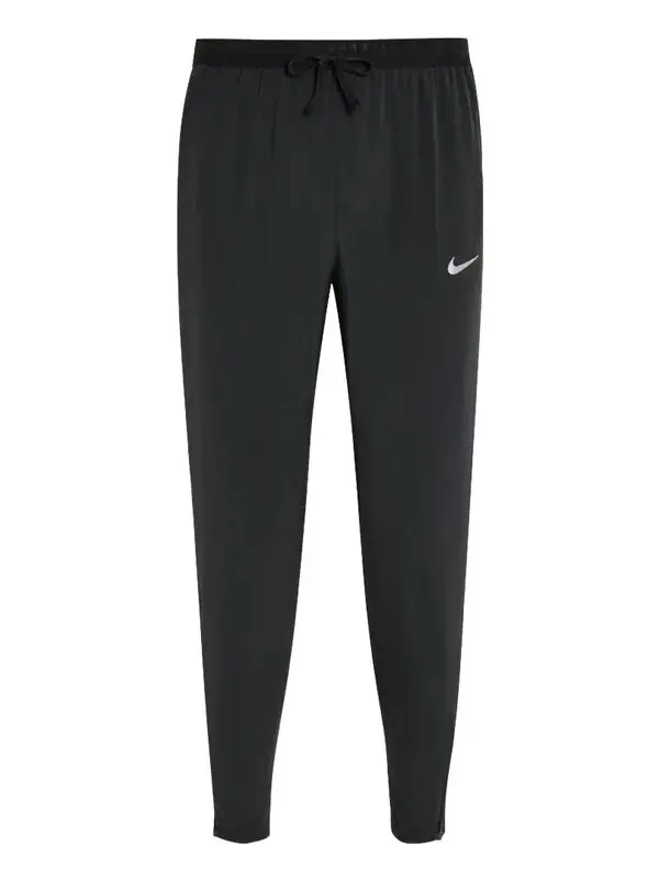 Nike Stride Logo-print Drawstring-waist Track Pants - Black