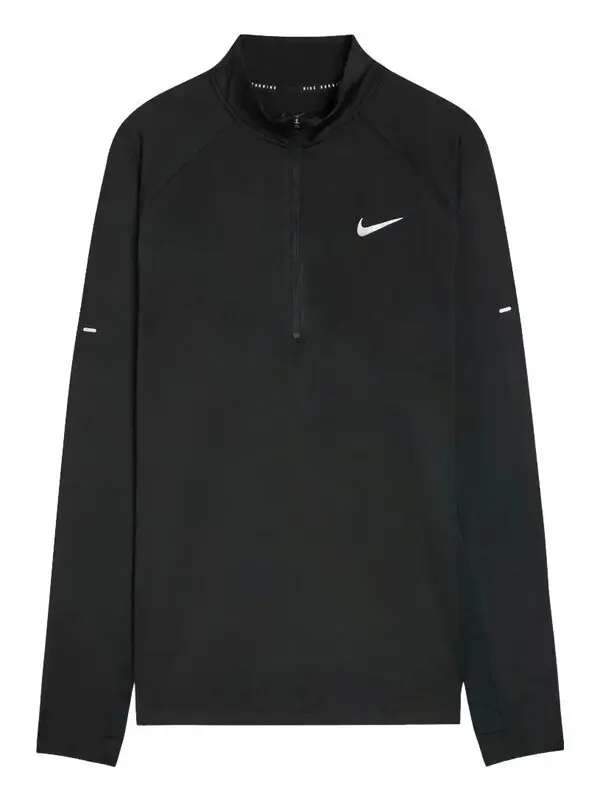 Nike Half-zip Raglan-sleeve T-shirt - Black