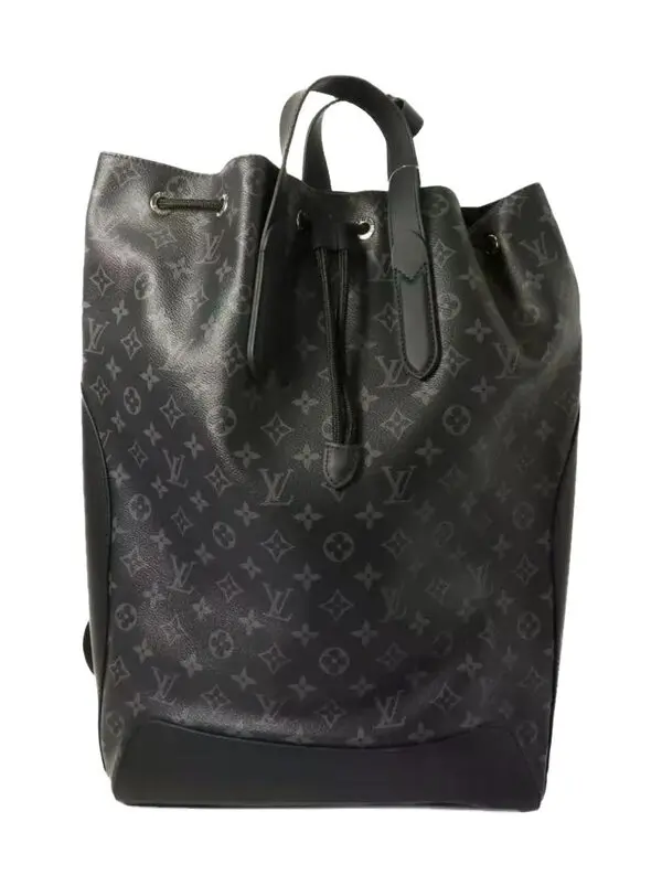 LOUIS VUITTON Monogram Eclipse Maxi Noe Backpack - Black