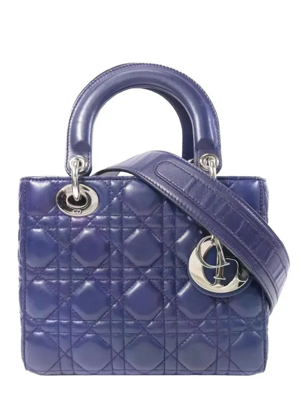 Dior Lady Small Tote Bag - Blue