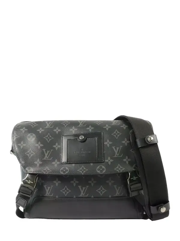 LOUIS VUITTON Monogram Eclipse Messenger Bag - Black