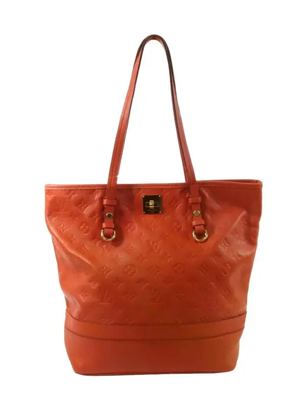 LOUIS VUITTON Citadine Monogram Empreinte Pm Tote Bag - Orange