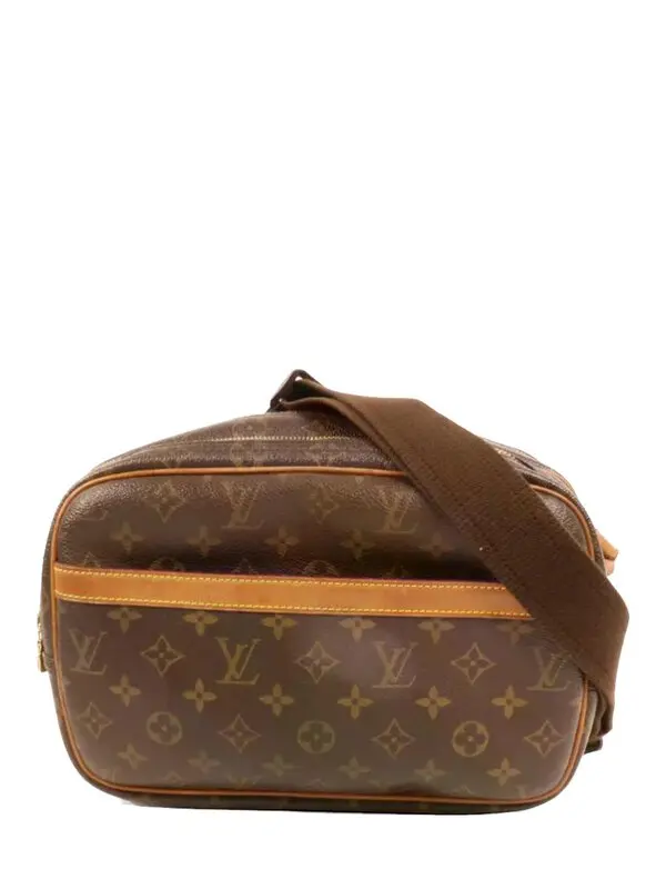 LOUIS VUITTON Monogram Reporter Pm Shoulder Bag - Brown