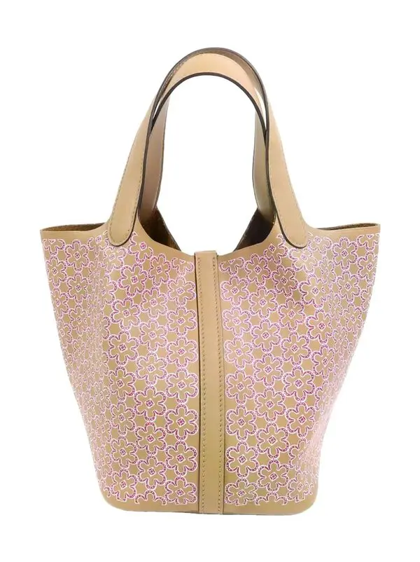 Hermès Picotin Luck Daisy Tote Bag - Neutrals
