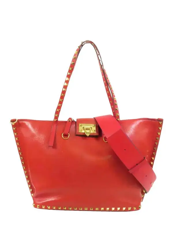 Valentino Garavani Rockstud Shoulder Bag - Red