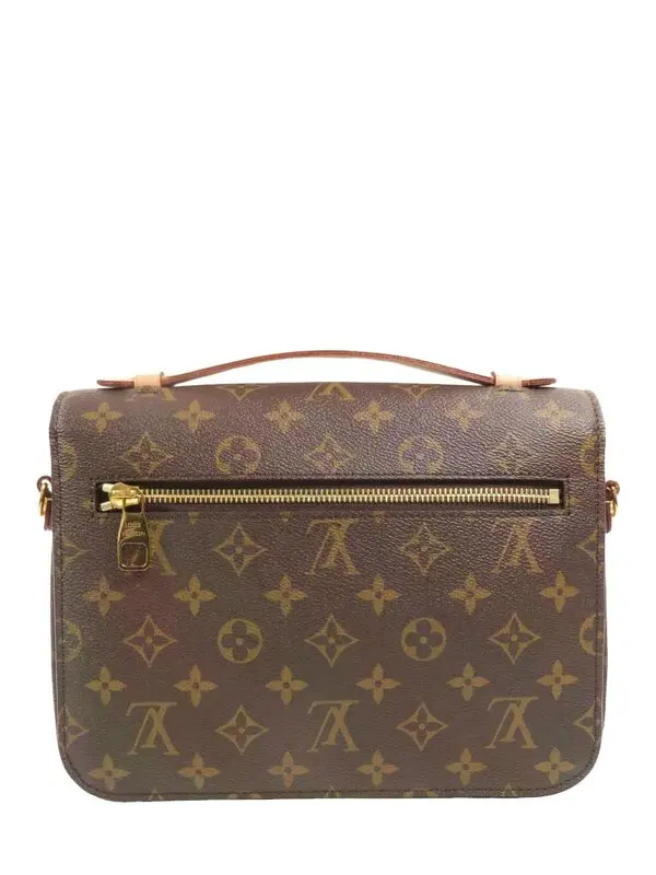 LOUIS VUITTON Monogram Pochette Metis Tote Bag - Brown