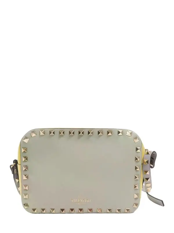 Valentino Garavani Stud-embellished Leather Shoulder Bag - Pink